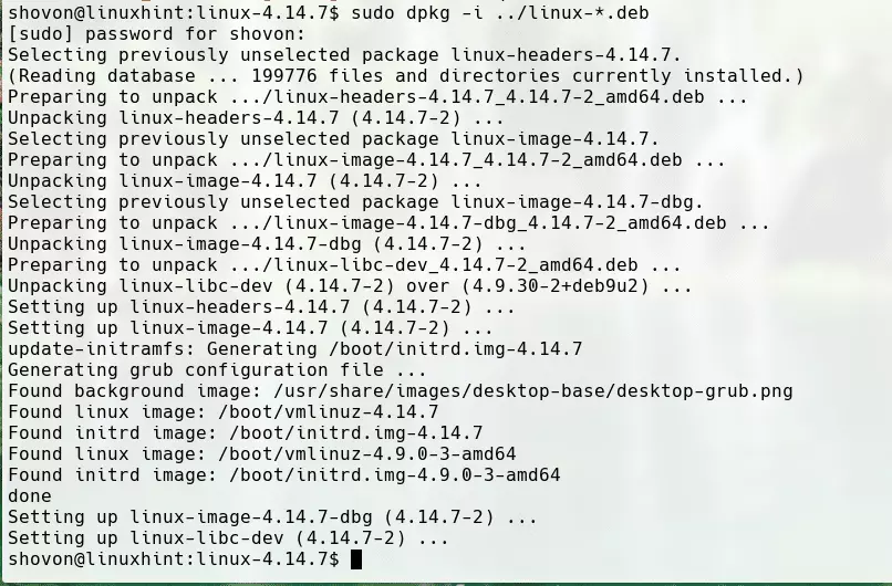 Hoe kinne jo de kernel fan Debian 9 opwurdearje Stretch út boarne 2477_23