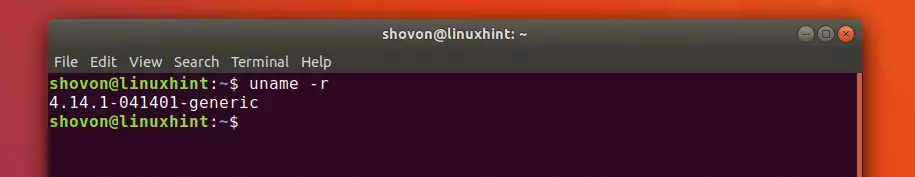 Conas an eithne a uasghrádú ar Ubuntu 17.10 2488_12