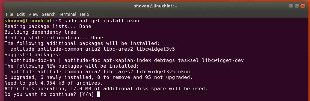 Conas an eithne a uasghrádú ar Ubuntu 17.10 2488_5