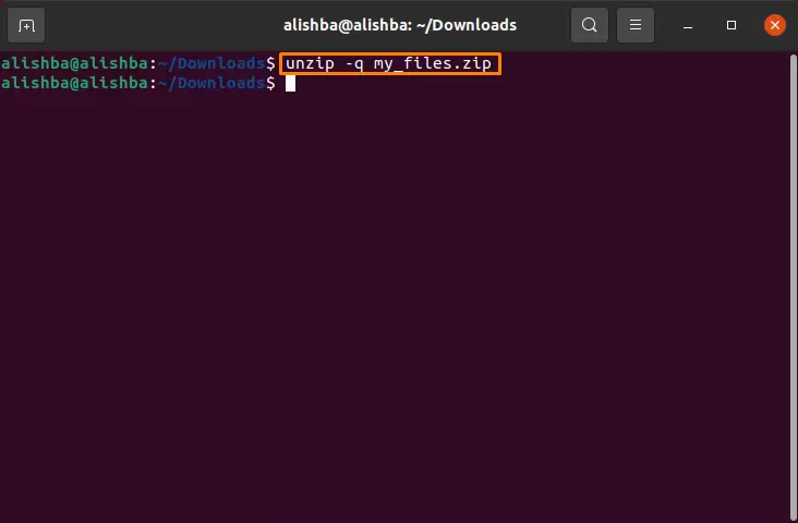 Ubuntuでzipファイルを解凍する方法 2494_6