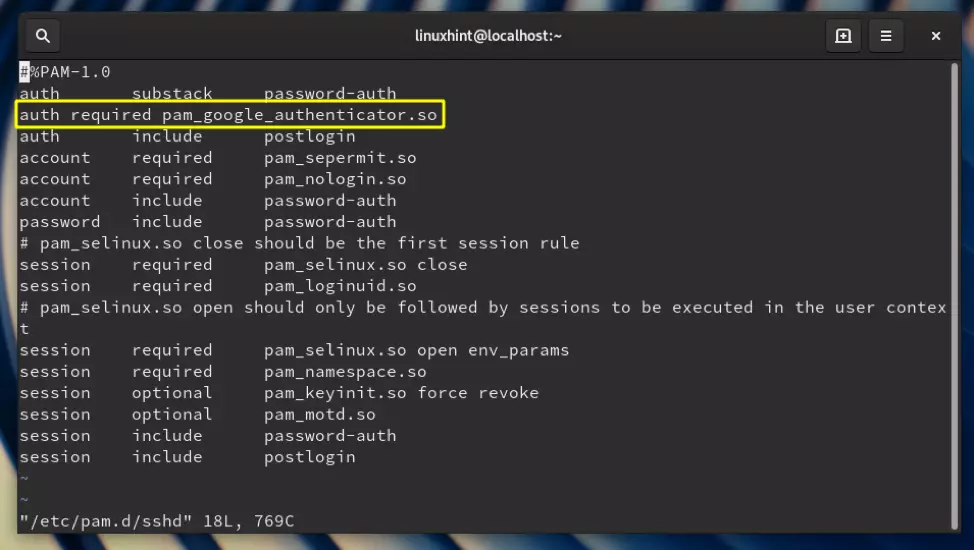 כיצד להפעיל אימות דו-גורמי עבור SSH ב-Fedora Linux 2531_7