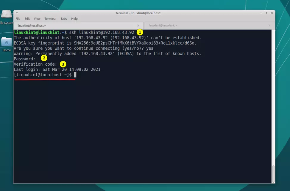 כיצד להפעיל אימות דו-גורמי עבור SSH ב-Fedora Linux 2531_9
