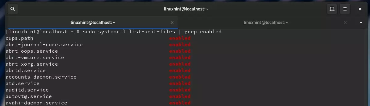Com llistar els serveis d'arrencada en el moment de l'arrencada a Fedora Linux? 2535_5