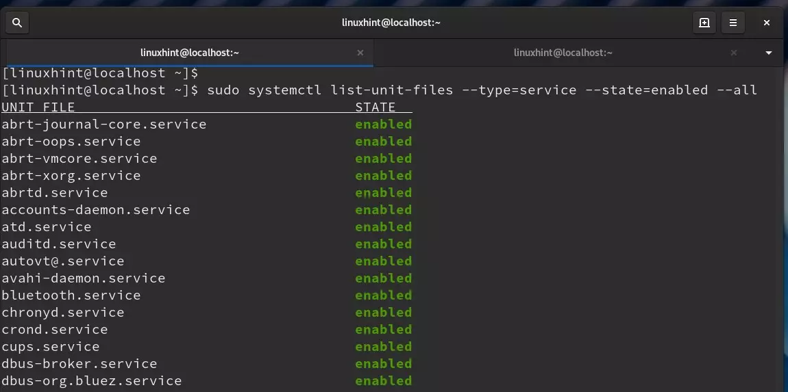 Com llistar els serveis d'arrencada en el moment de l'arrencada a Fedora Linux? 2535_8