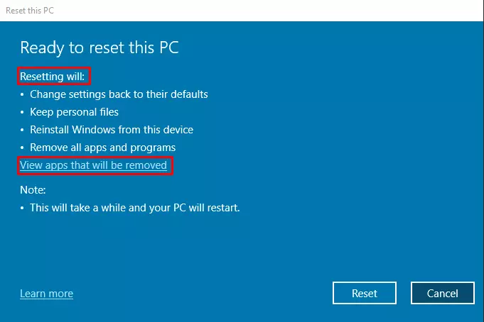 Kuinka palauttaa Windows-tietokoneen tehdasasetukset 2547_11