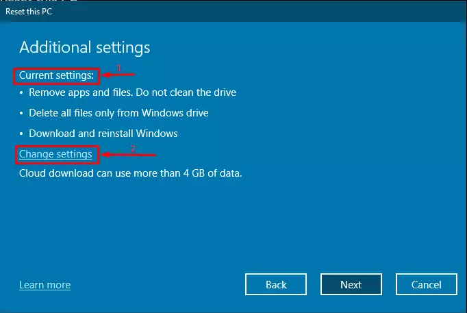 Windows kompyuterini zavod sozlamalariga qanday qaytarish kerak 2547_13