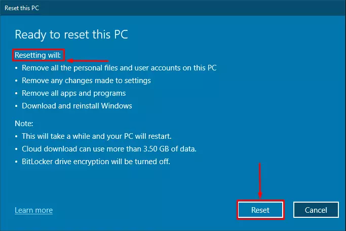 Kuidas lähtestada Windowsi arvuti tehaseseadetele 2547_16