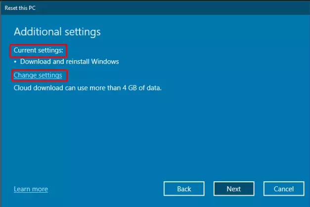 Kako tovarniško ponastaviti računalnik z operacijskim sistemom Windows 2547_7