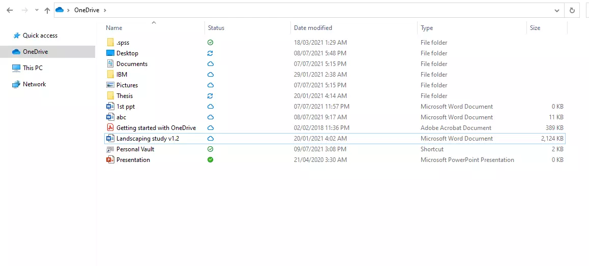 Alih keluar salinan setempat pada fail OneDrive pada tingkap 2558_5