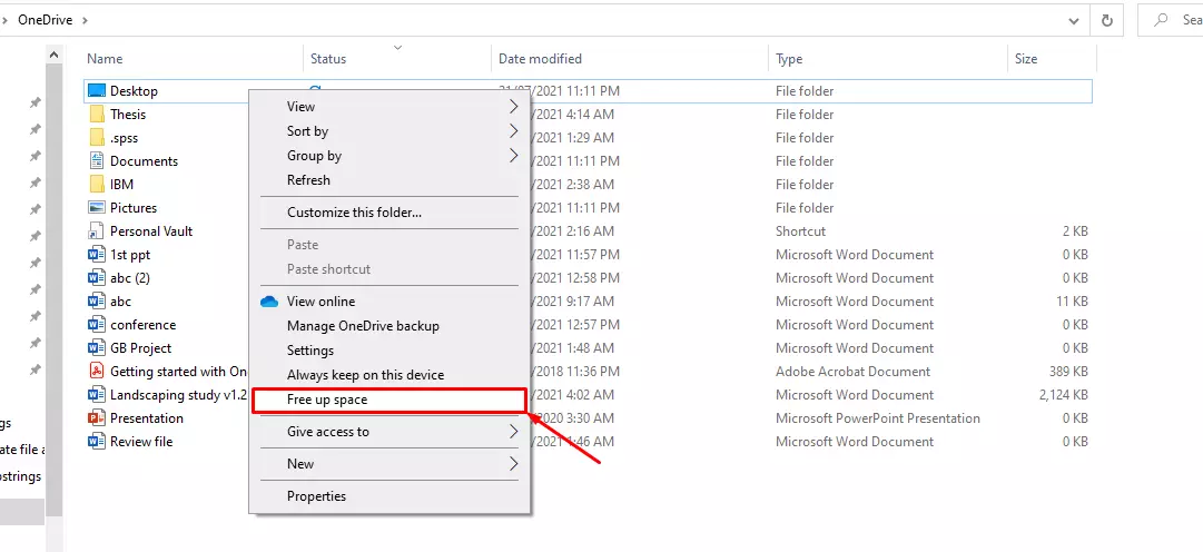 Καταργήστε τα τοπικά αντίγραφα σε αρχεία OneDrive στα Windows 2558_8