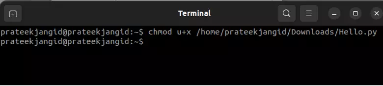 Hoe om 'n Python-skrip vanaf die lessenaar-ikoon in Linux te laat loop 25_4