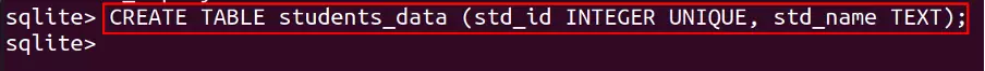 SQLite માં અનન્ય અવરોધનો ઉપયોગ કેવી રીતે કરવો 2655_1