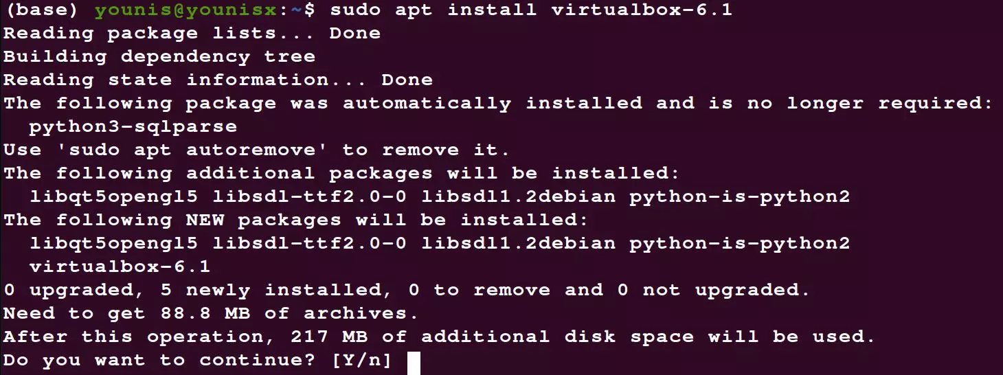 Yadda ake Sanya Akwatin Virtual akan Ubuntu 20.04 265_7