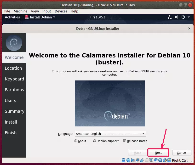 Fametrahana Debian 10 amin'ny VirtualBox 2660_20