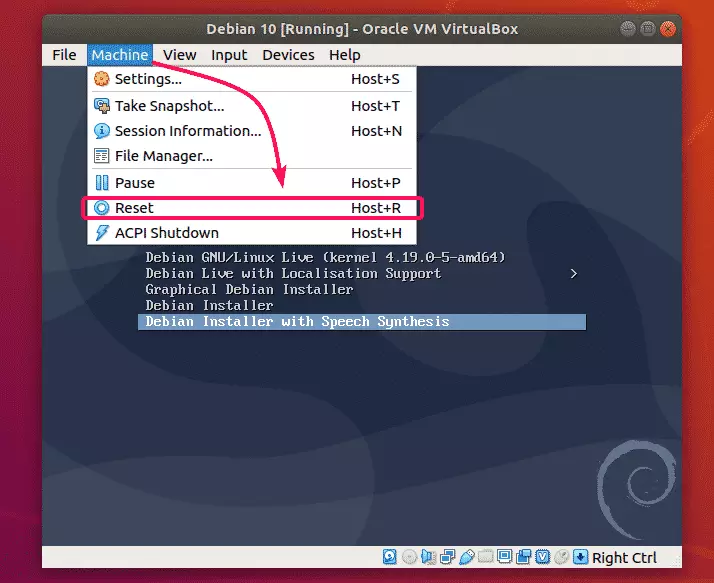 Fametrahana Debian 10 amin'ny VirtualBox 2660_29