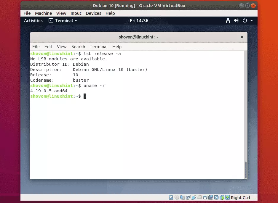 Fametrahana Debian 10 amin'ny VirtualBox 2660_34