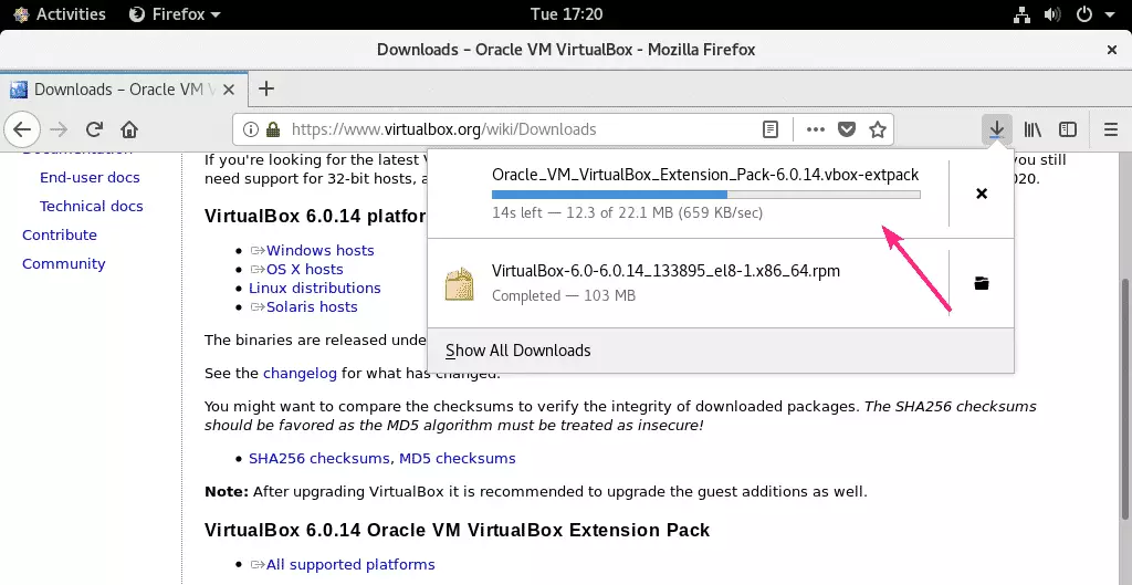 Sakinisha VirtualBox 6 kwenye CentOS 8 2666_16