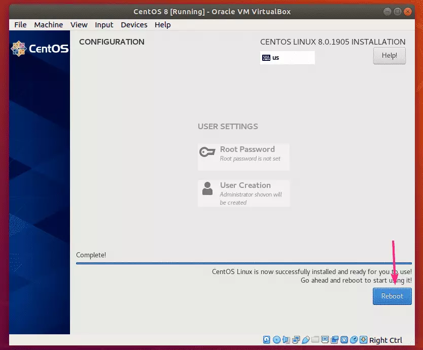 VirtualBox-da CentOS 8-i nädip gurmaly 2668_32