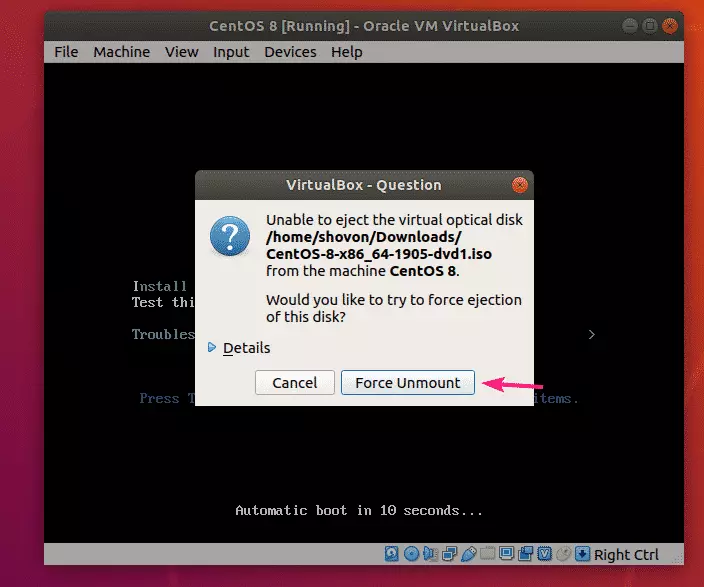 كيفية تثبيت CentOS 8 على برنامج VirtualBox 2668_34