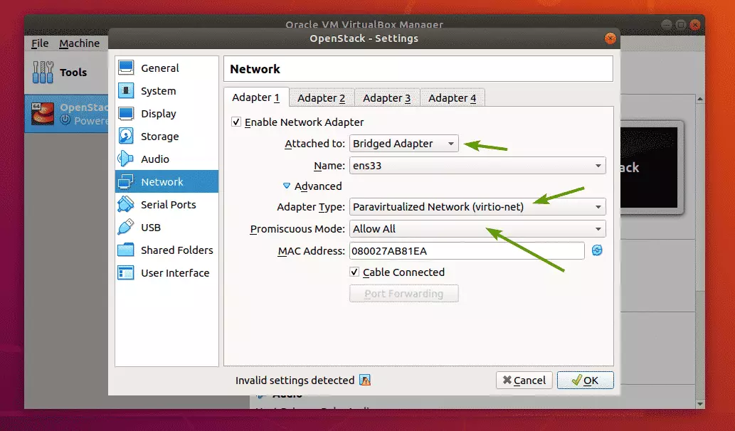 VirtualBox-ൽ OpenStack ഇൻസ്റ്റാൾ ചെയ്യുക 2669_15