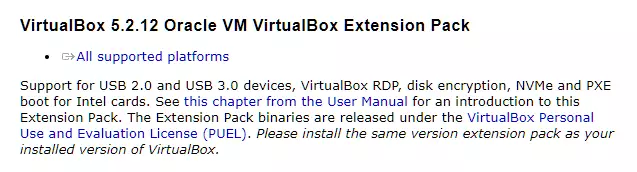 Инсталирайте VirtualBox Extension Pack 2674_1