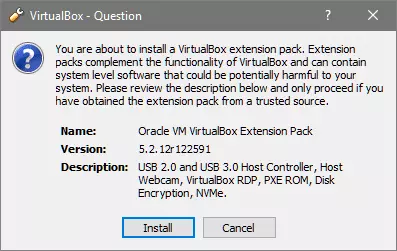 Инсталирайте VirtualBox Extension Pack 2674_4