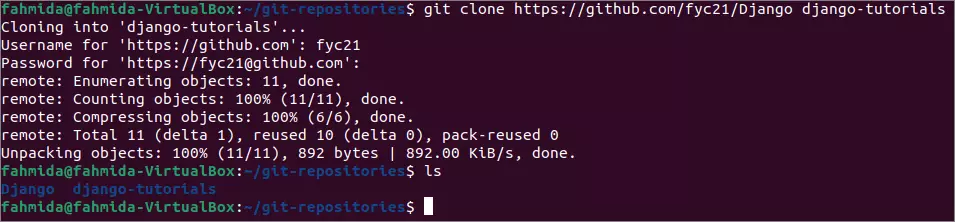 Paano i-clone ang isang git repository 2736_4