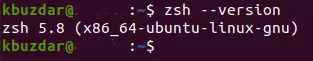 በኡቡንቱ 20.04 ላይ ZSH ን ጫን 2750_7