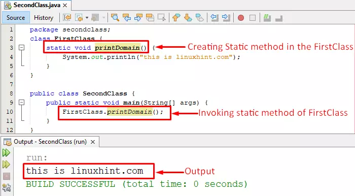 Wéi eng Method vun enger anerer Klass Java ze ruffen 2763_3