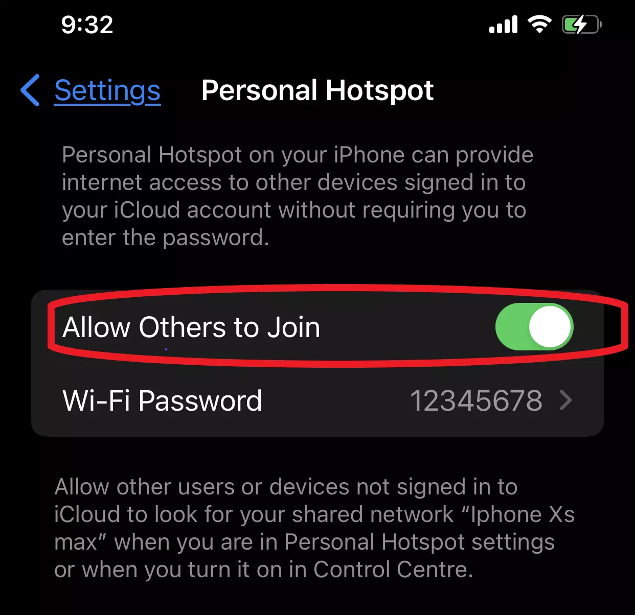 Πώς να μοιραστώ WiFi από το iPhone σε φορητό υπολογιστή; 279_2