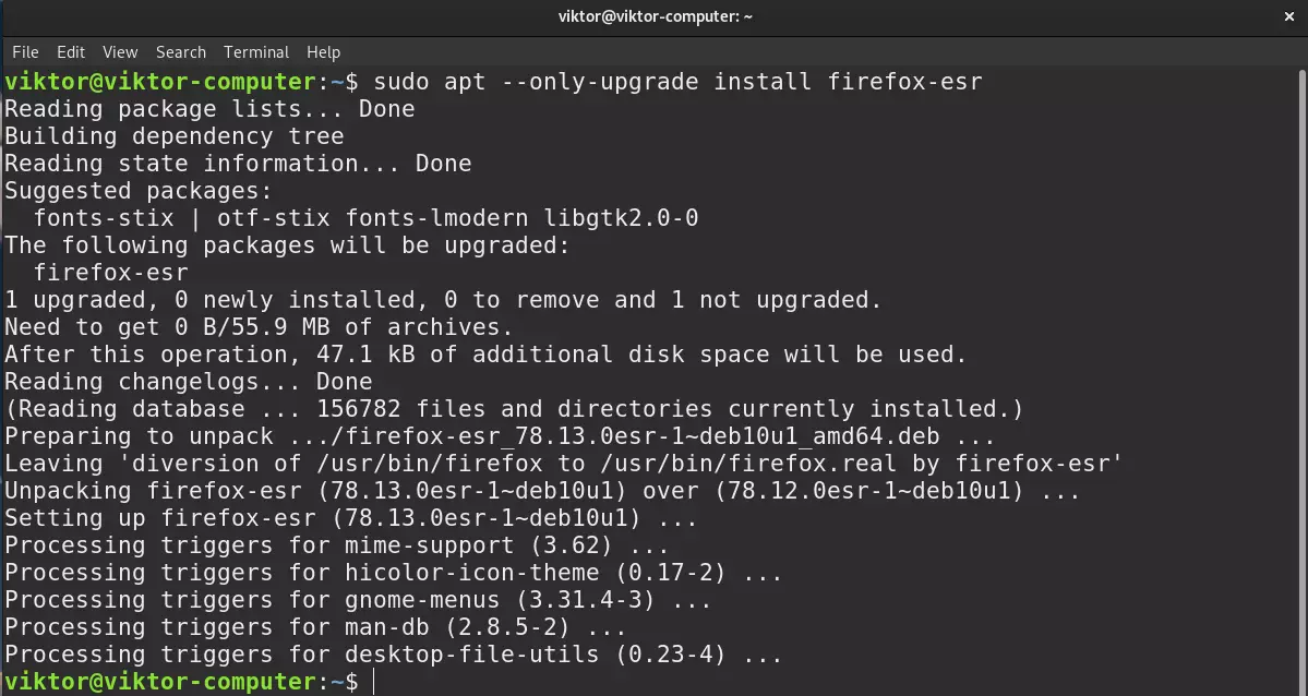 Conas Debian a Nuashonrú ón Terminal 2800_3