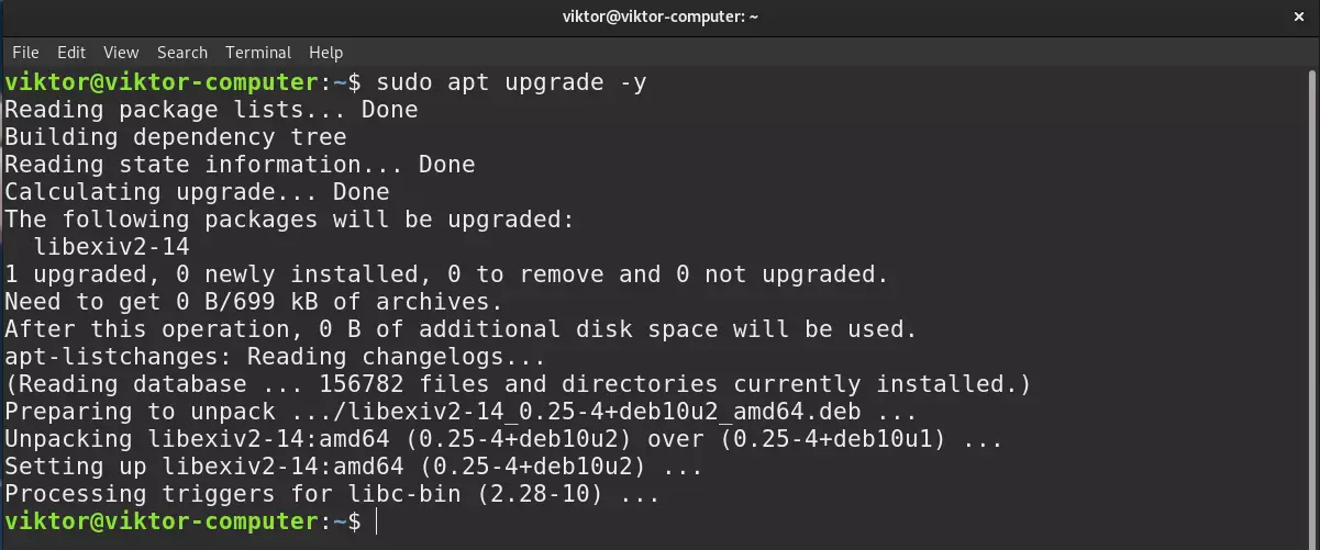 Conas Debian a Nuashonrú ón Terminal 2800_5