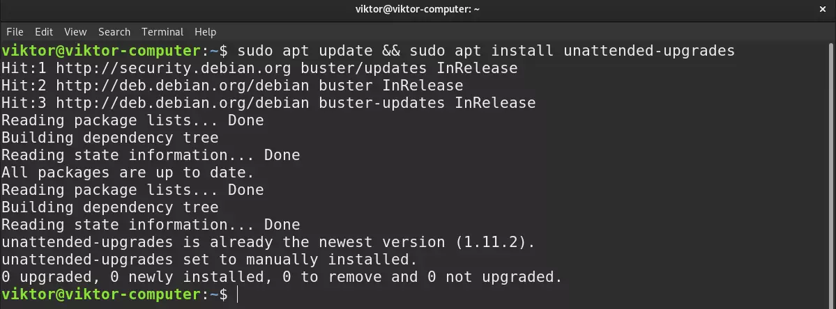 Conas Debian a Nuashonrú ón Terminal 2800_7