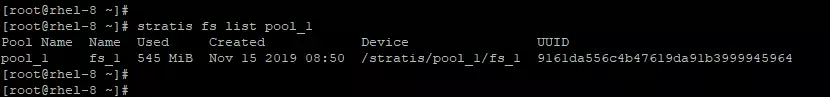 Како да управувате со слоевито локално складирање со Stratis на RHEL 8 2805_11