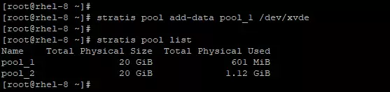 RHEL 8 дээрх Stratis-ийн тусламжтайгаар давхаргын орон нутгийн хадгалах санг хэрхэн удирдах вэ 2805_22