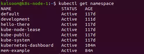 Kubectl Lijst met naamruimten ophalen 2821_2