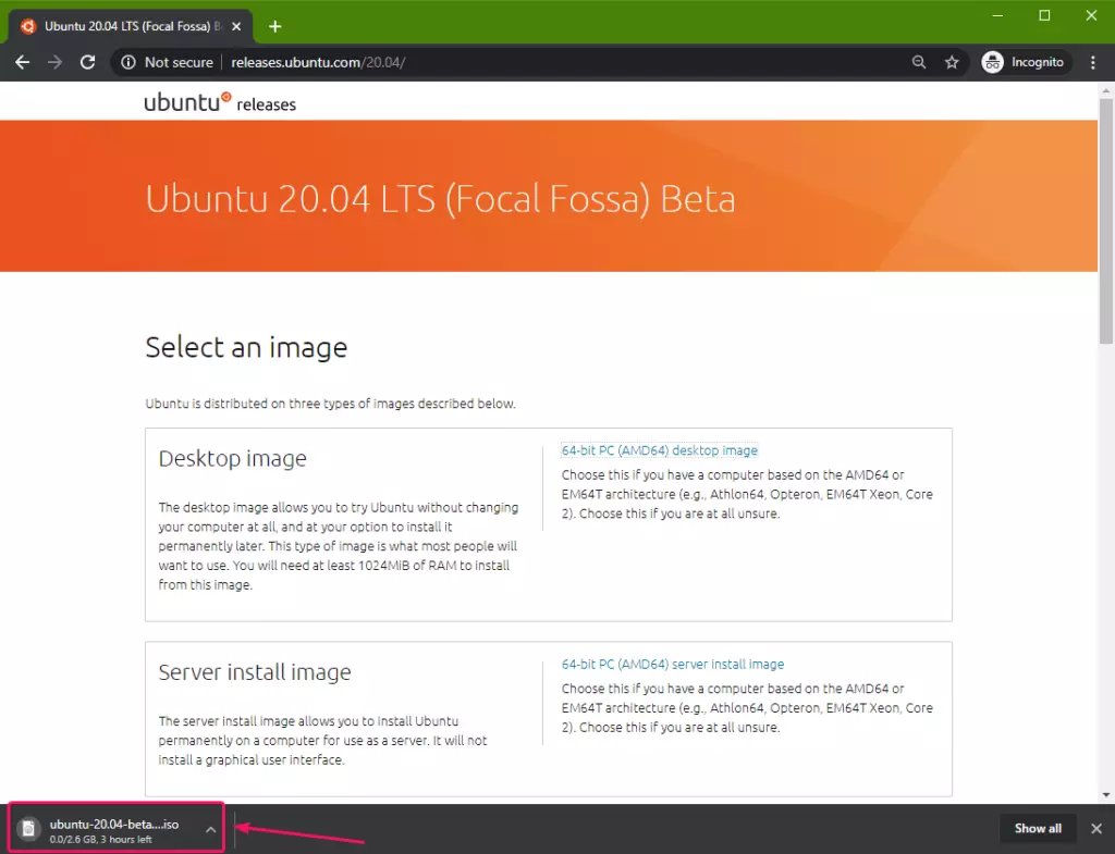 Ịwụnye Ubuntu Desktop 20.04 LTS 2841_2