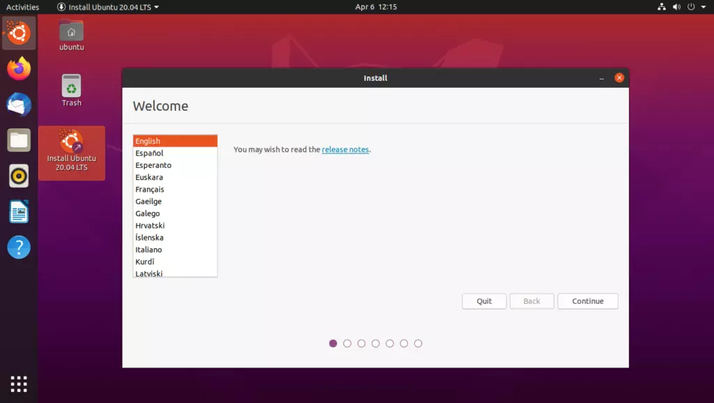 Ịwụnye Ubuntu Desktop 20.04 LTS 2841_23