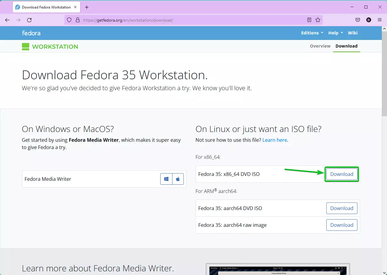 Sådan installeres Fedora Workstation 35 fra USB 2844_2