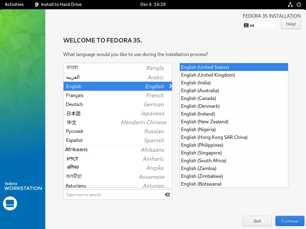Sådan installeres Fedora Workstation 35 fra USB 2844_27