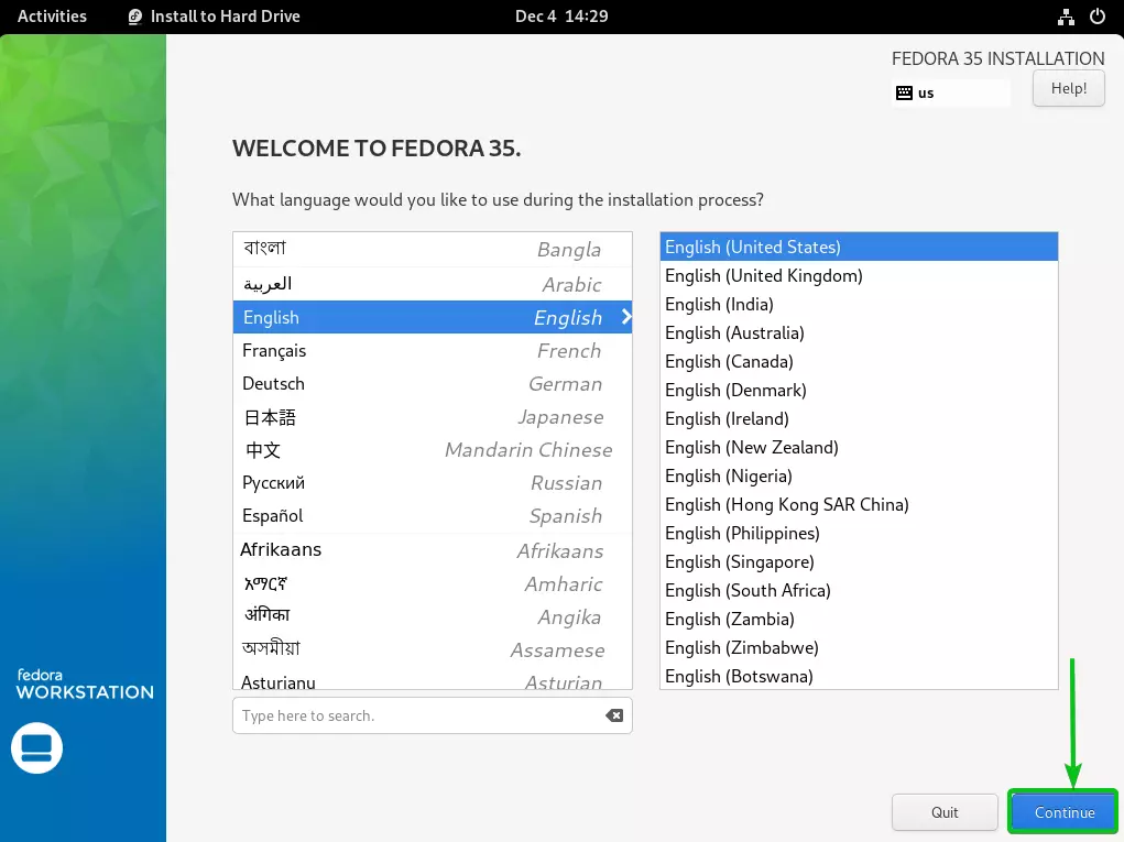 Sådan installeres Fedora Workstation 35 fra USB 2844_28