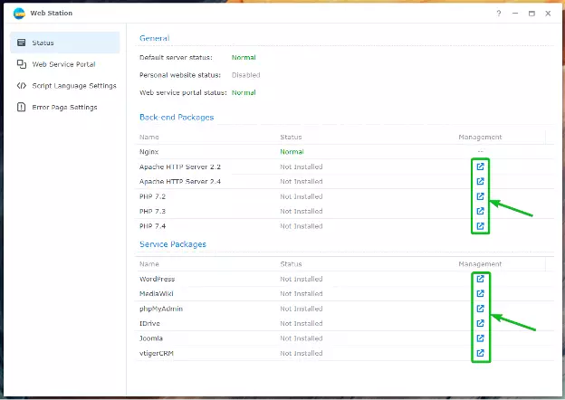 Si mund ta përdor Synology Web Station? 2847_12