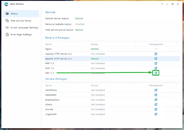 Si mund ta përdor Synology Web Station? 2847_17