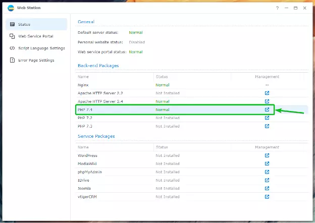 Si mund ta përdor Synology Web Station? 2847_20