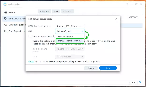 Si mund ta përdor Synology Web Station? 2847_24