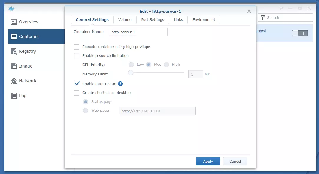 פליסנדיק דאָקקער קאַנטיינערז אויף Synology NAS 2869_108