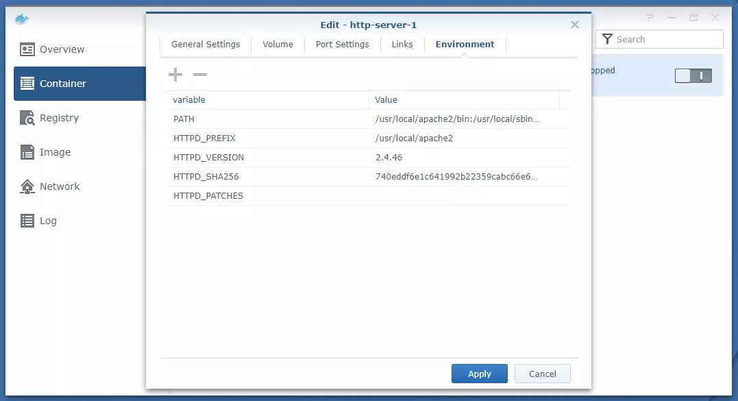 Synology NAS இல் இயங்கும் டோக்கர் கொள்கலன்கள் 2869_111