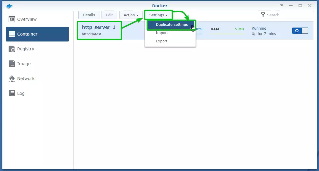 פליסנדיק דאָקקער קאַנטיינערז אויף Synology NAS 2869_116