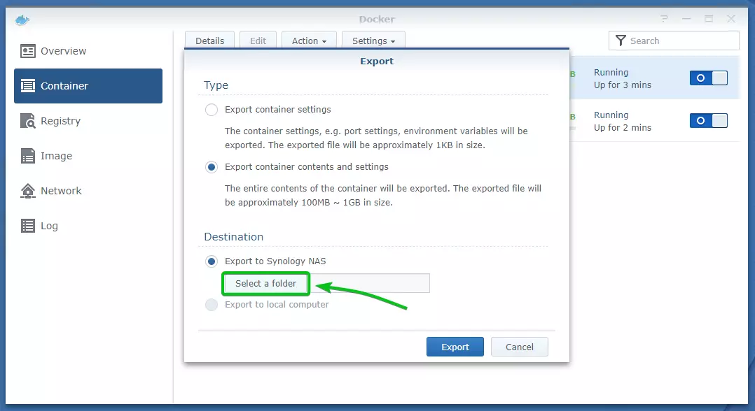 Synology NAS இல் இயங்கும் டோக்கர் கொள்கலன்கள் 2869_126