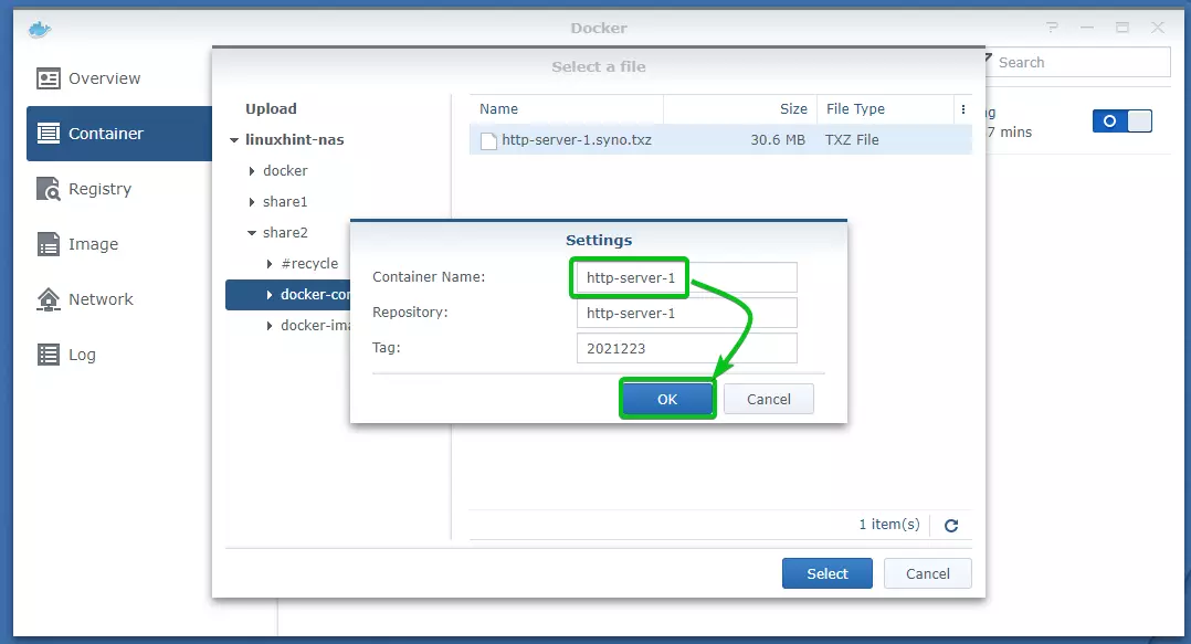 Synology NAS இல் இயங்கும் டோக்கர் கொள்கலன்கள் 2869_137